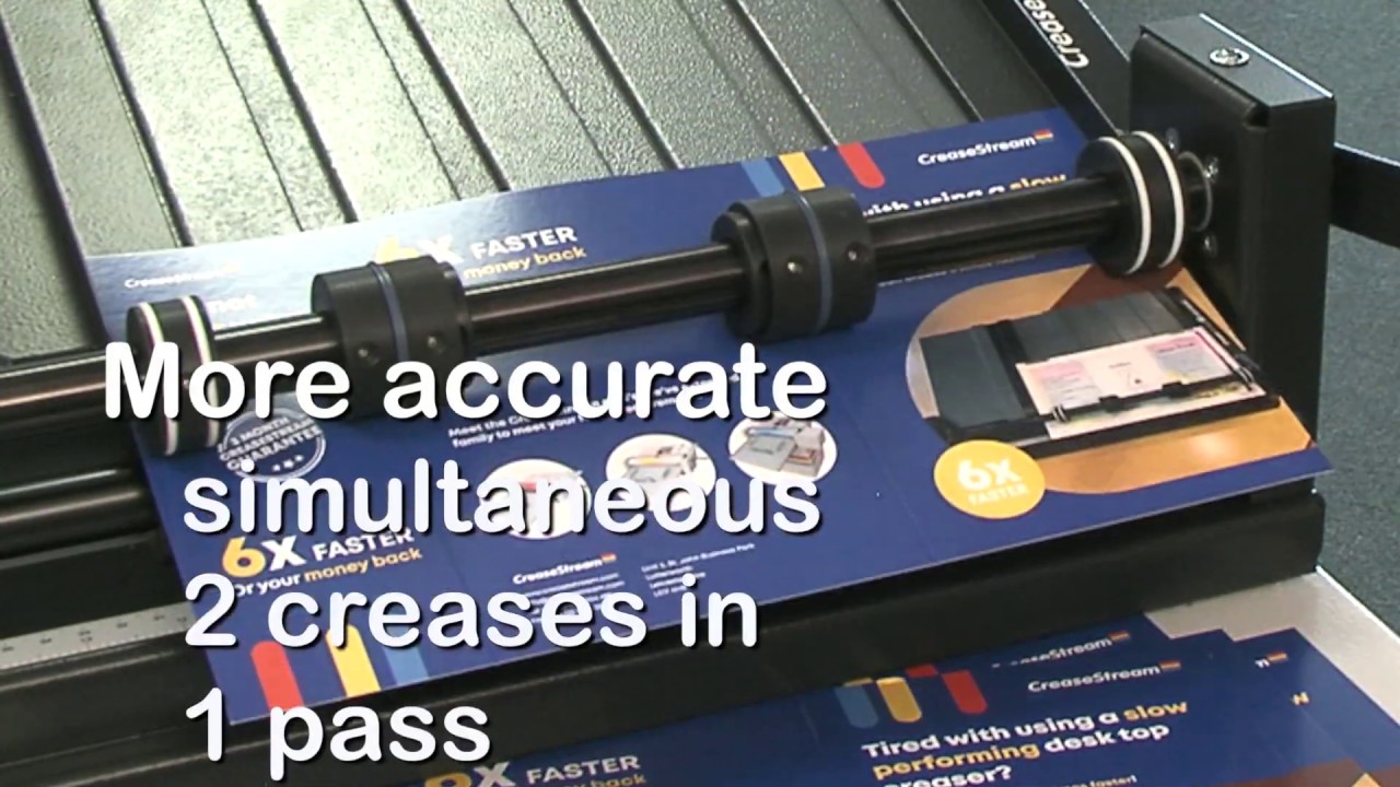The 6 x Faster CreaseStream Card Creaser - YouTube