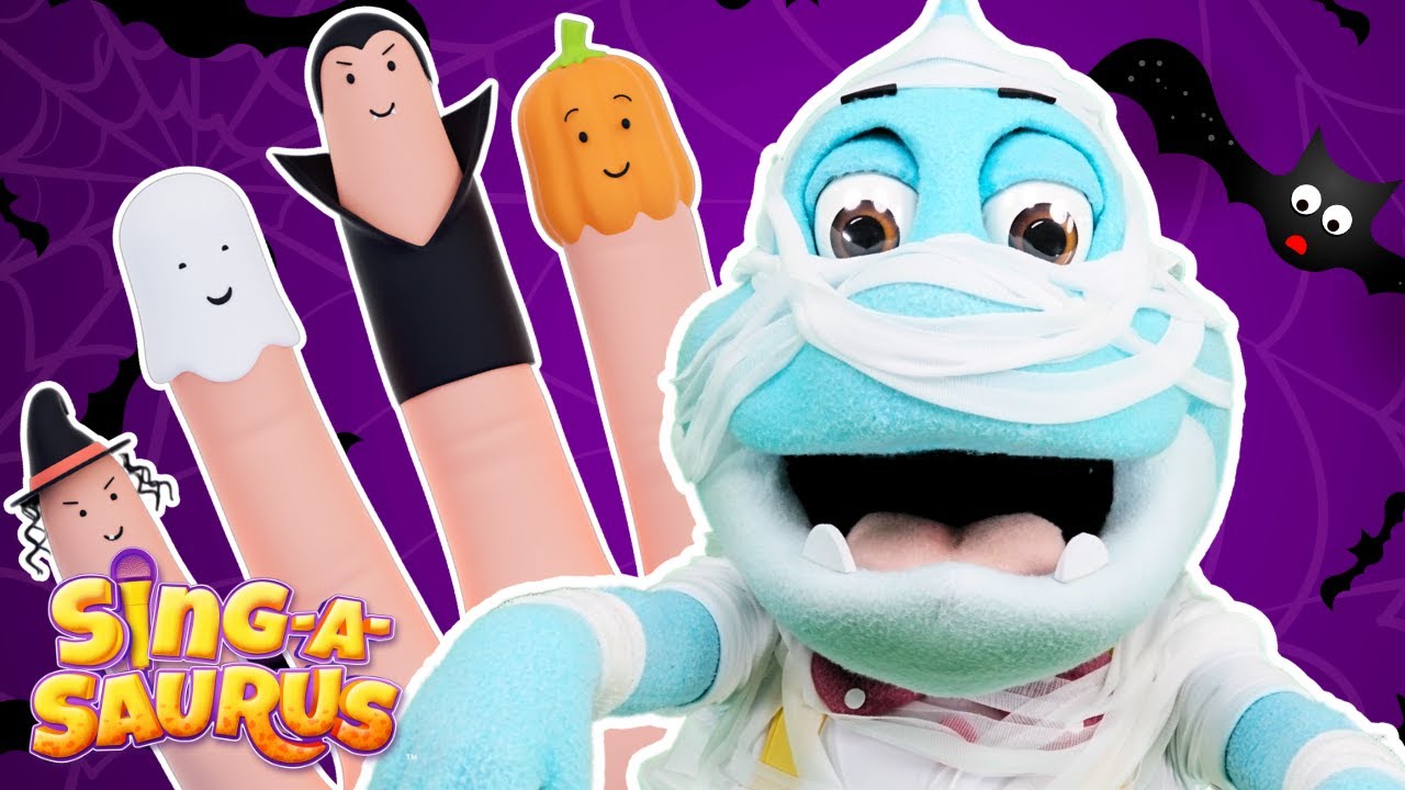 Finger Family Halloween Song! 🎃 | Fun Nursery Rhyme | Dinosaurs for ...