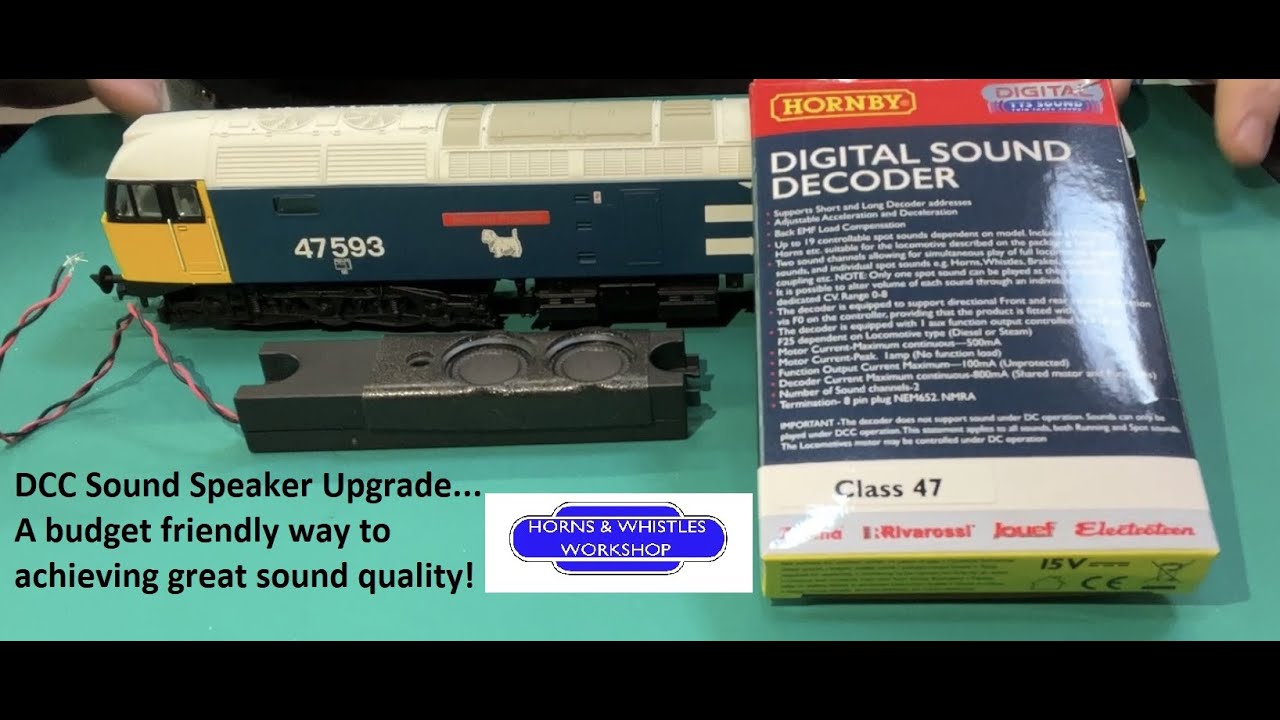DCC Sound Speaker Upgrade - getting great quality sound without ...