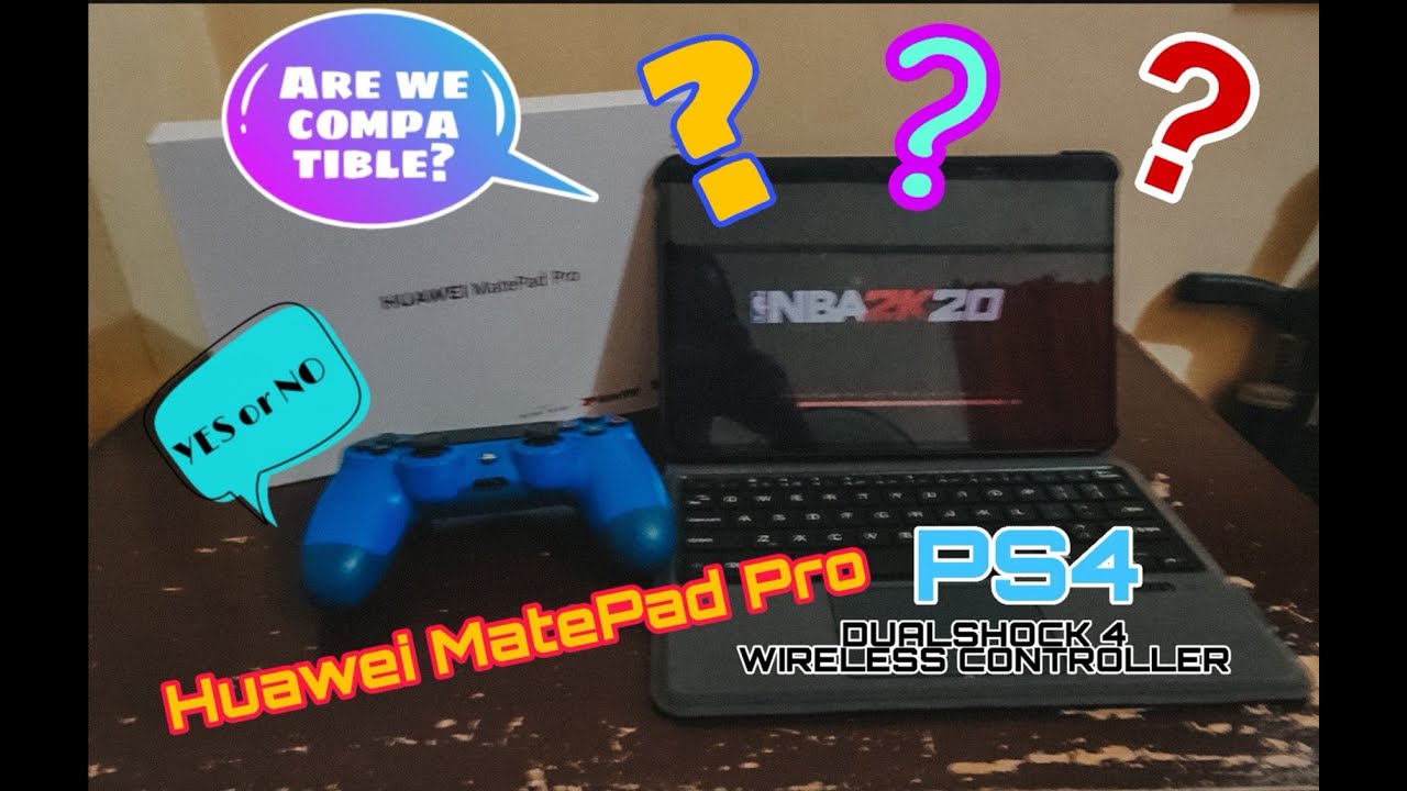Huawei MatePad Pro And PS4 Dualshock4 Compatibility - YouTube