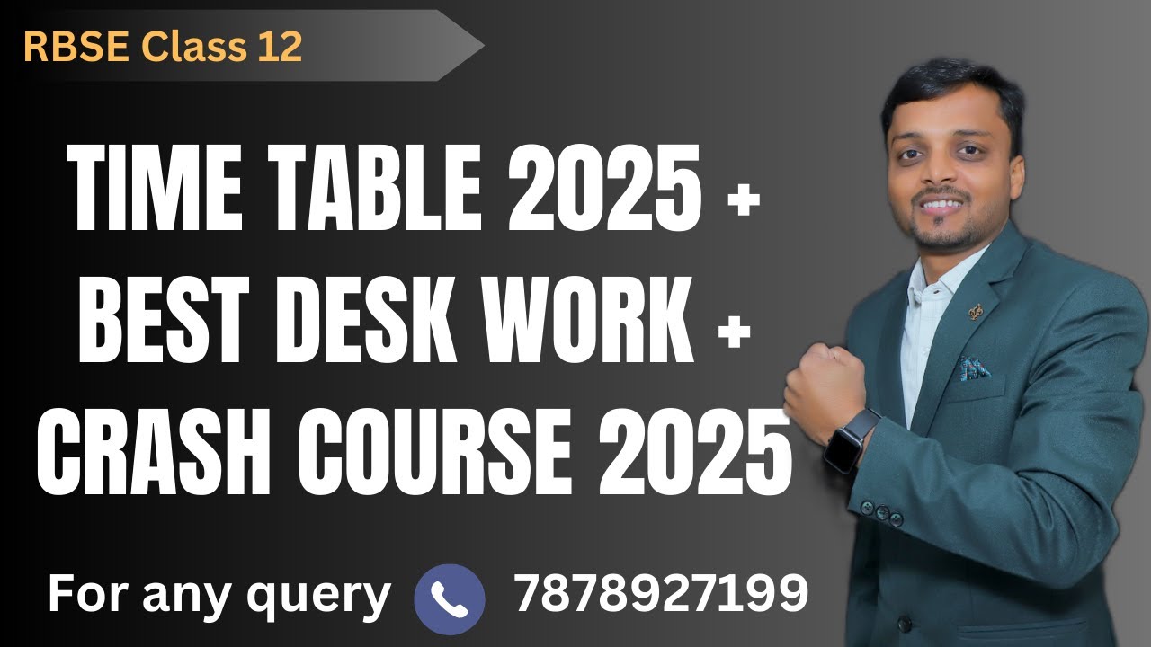 RBSE Class 12 Time Table Final Exam 2025 | Best Desk Work for Commerce ...