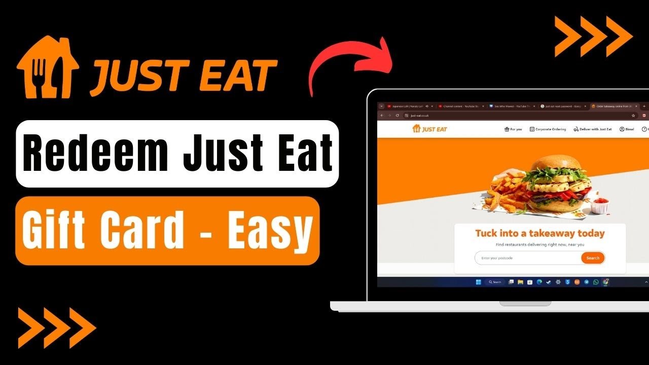 How To Redeem Just Eat Gift Card ! - YouTube