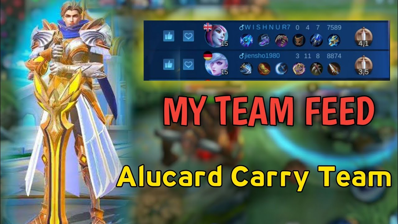Alucard Never Give Up Even though His Team Feeds - Dante Moba | MLBB ...