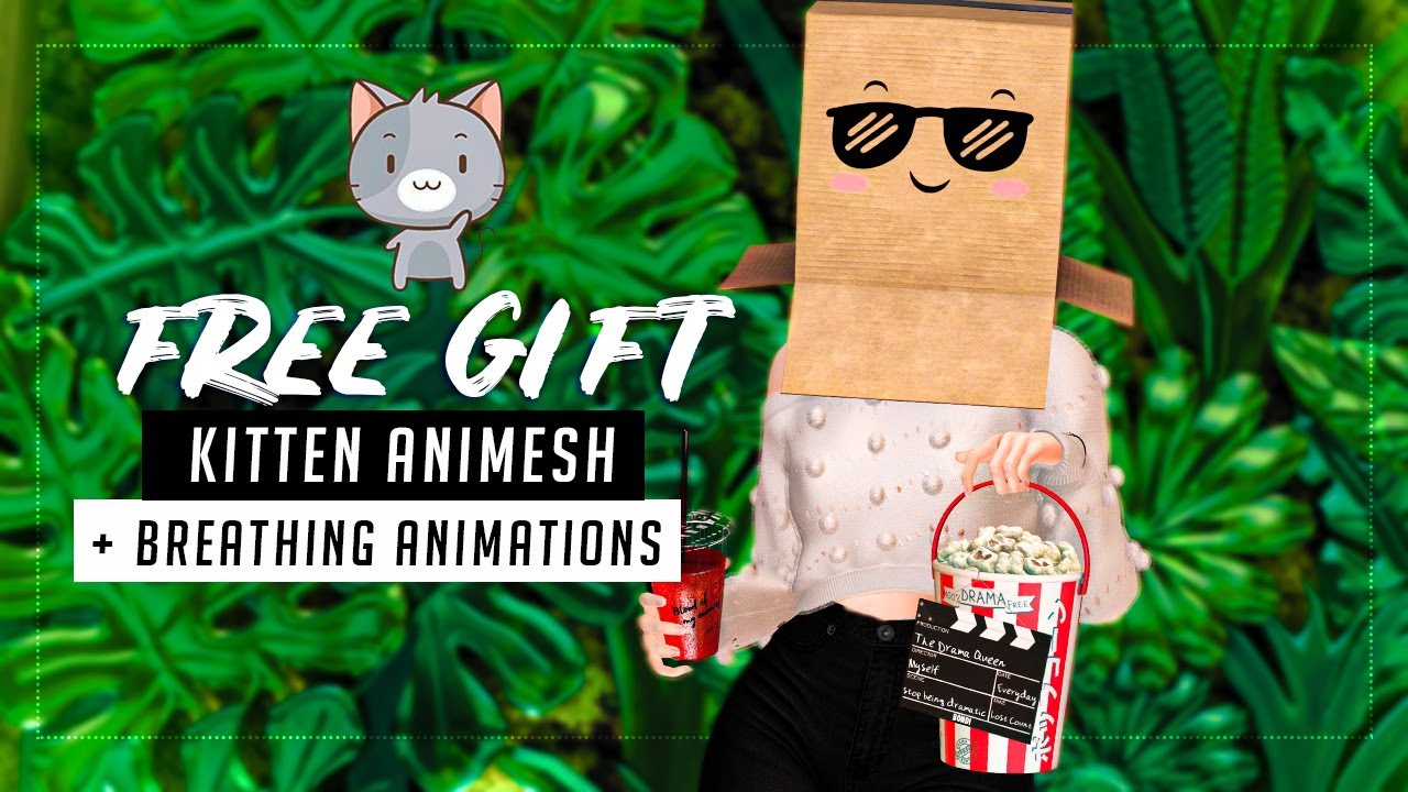 Second Life FREE GIFT Kitten Animesh Limited Time | Free Breathing ...