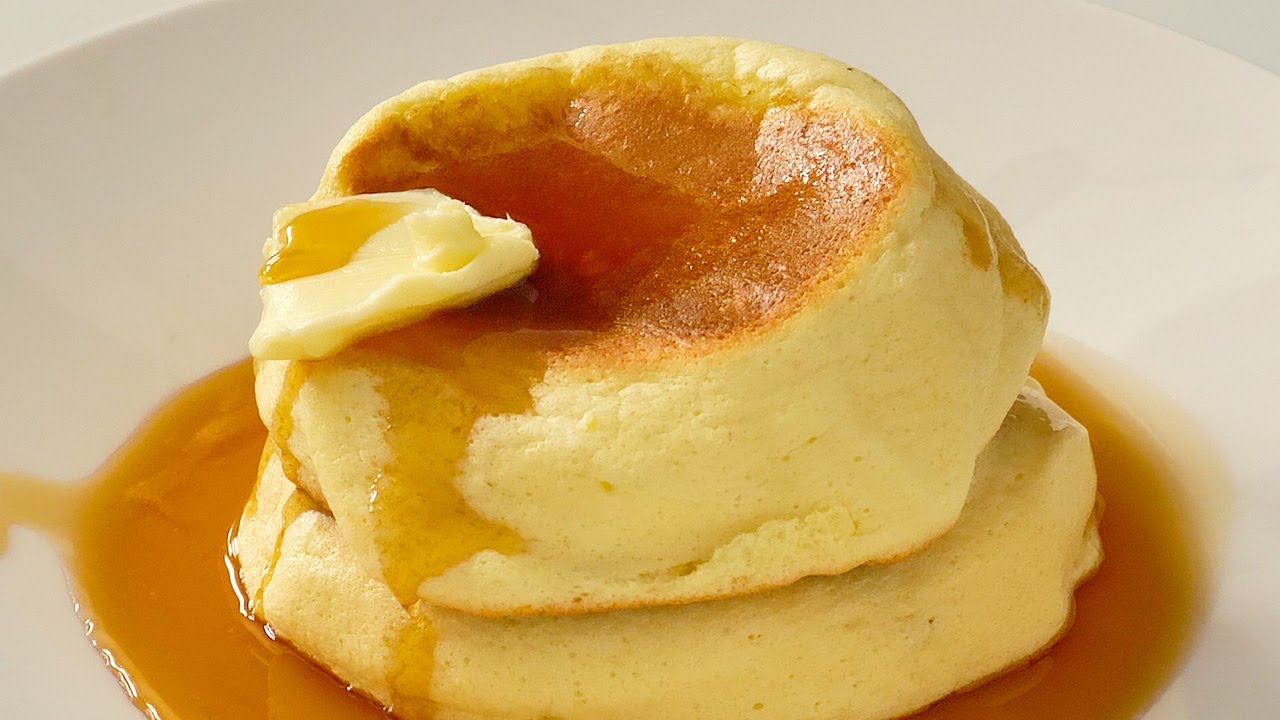 Fluffy Jiggly Souffle Pancakes | second challenge - YouTube
