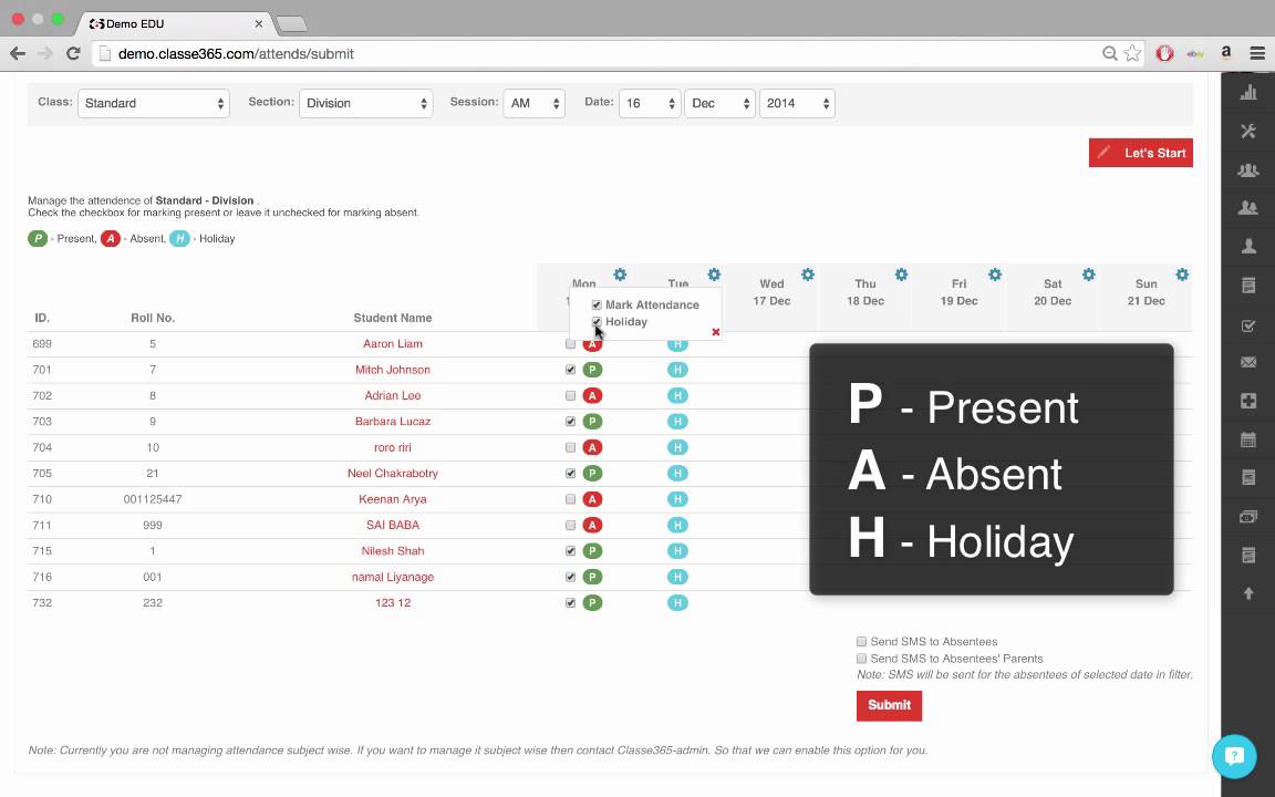 Classe365 - Attendance Module | classe365.com - YouTube