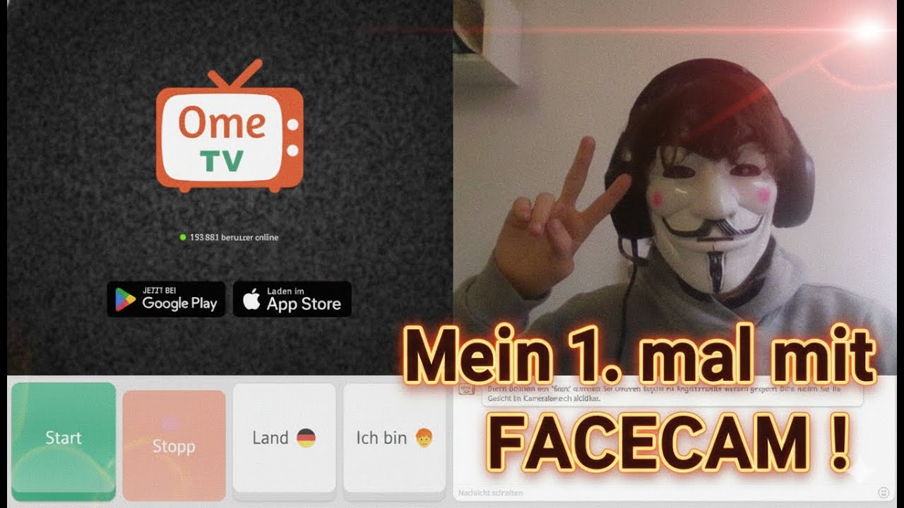 MEIN 1. MAL OME.TV !! (FACECAM !!) - YouTube