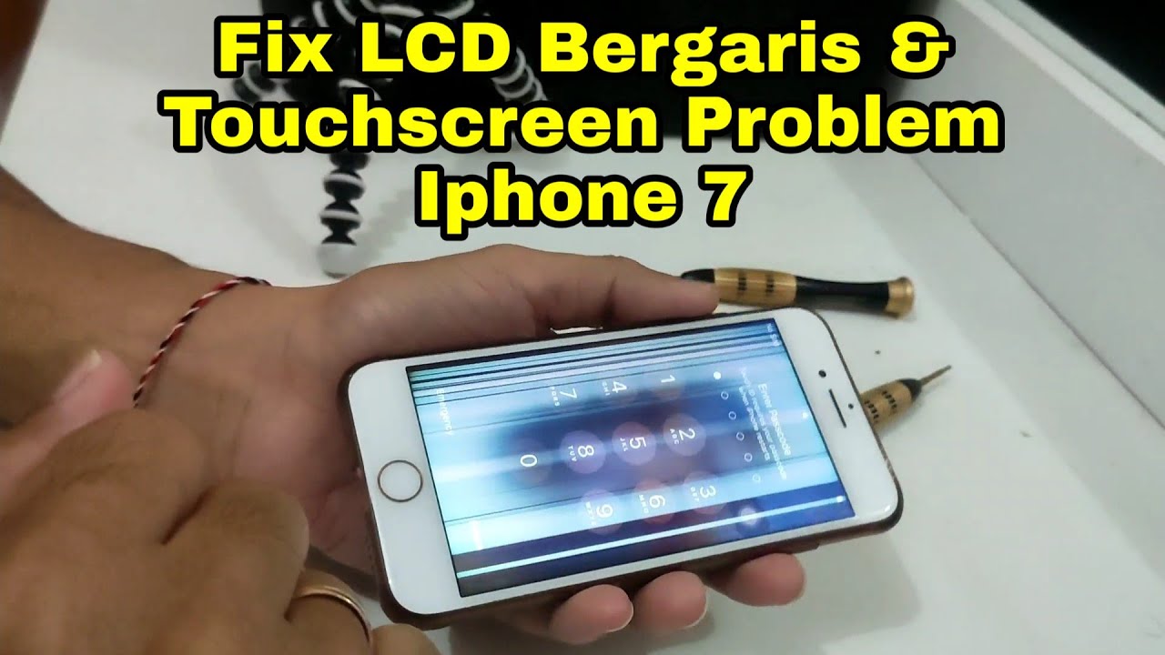 Fix LCD Bergaris & Touch screen problem iphone 7 - YouTube