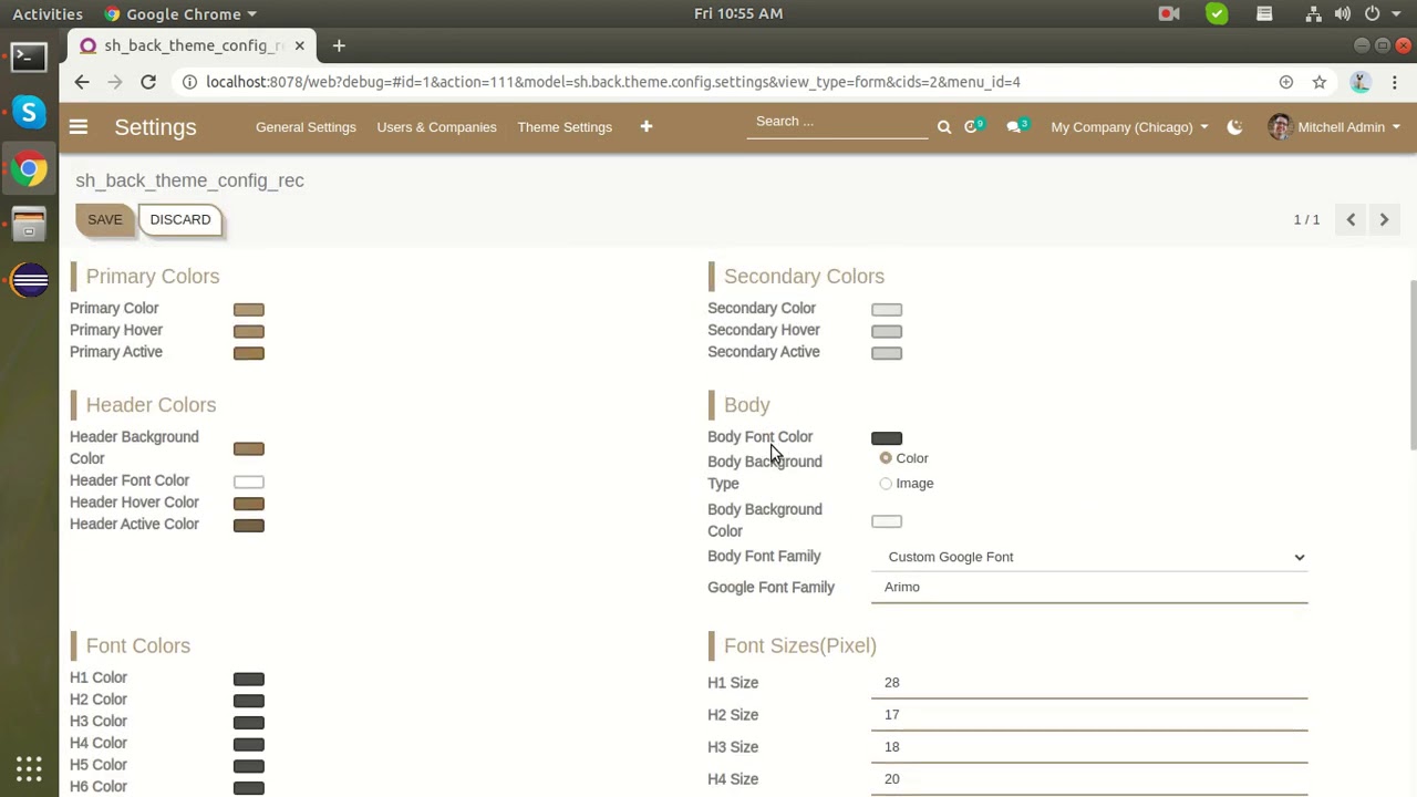 Backmate Theme-Color Branding Odoo - YouTube