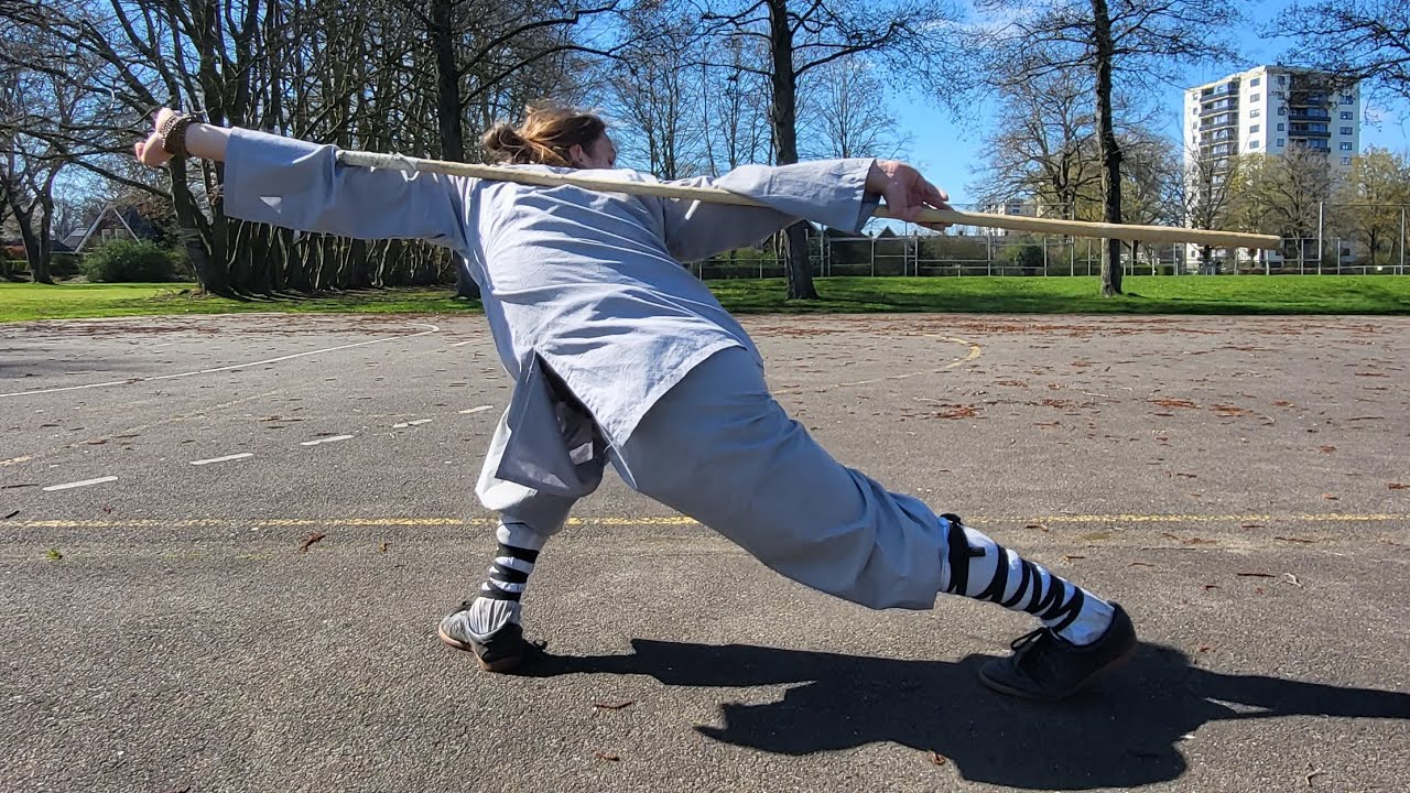 back: Shaolin Staff 追風棍 'Zhui Feng Gun' Windchaser Staff Form | He Yong ...