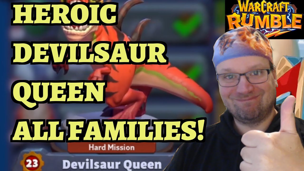 HEROIC Devilsaur Queen Un'Goro Crater Campaign Guide - Warcraft Rumble ...