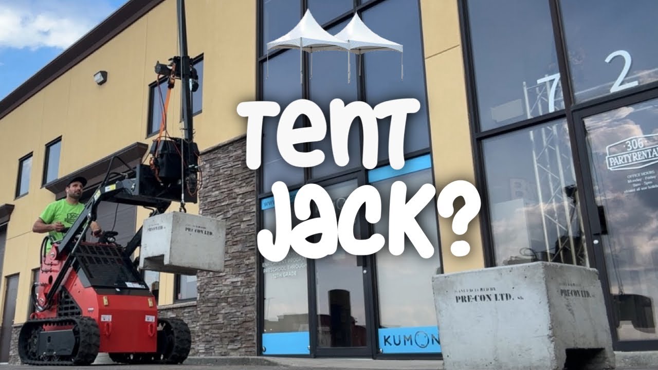 I Made A Tent Jack for My Skid Steer - Tent Rental Business - YouTube