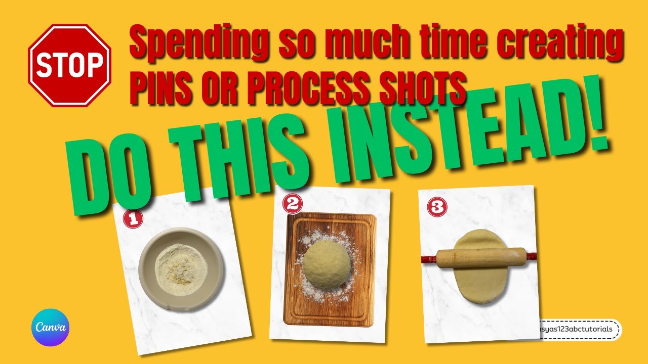 Create Recipe Template Process Steps or PINS the Easy Way - Easy Canva ...