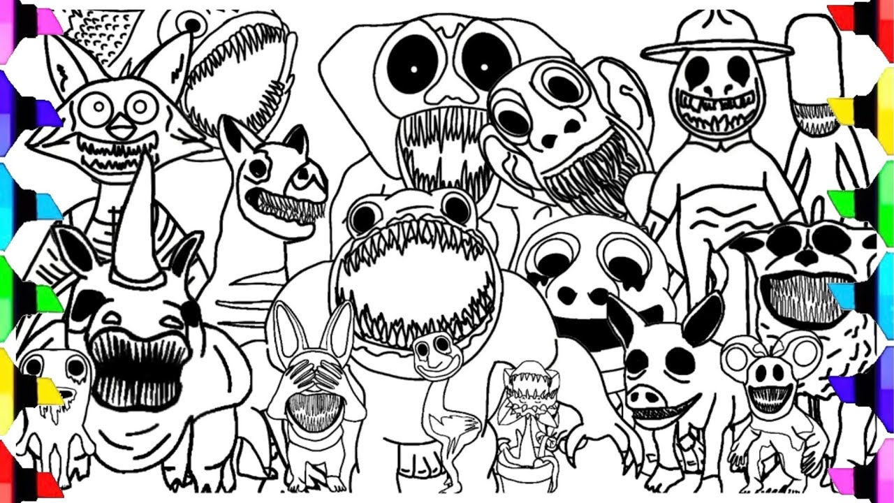 ZOONOMALY 2 New coloring Pages How to Color New Monsters and Bosses ...