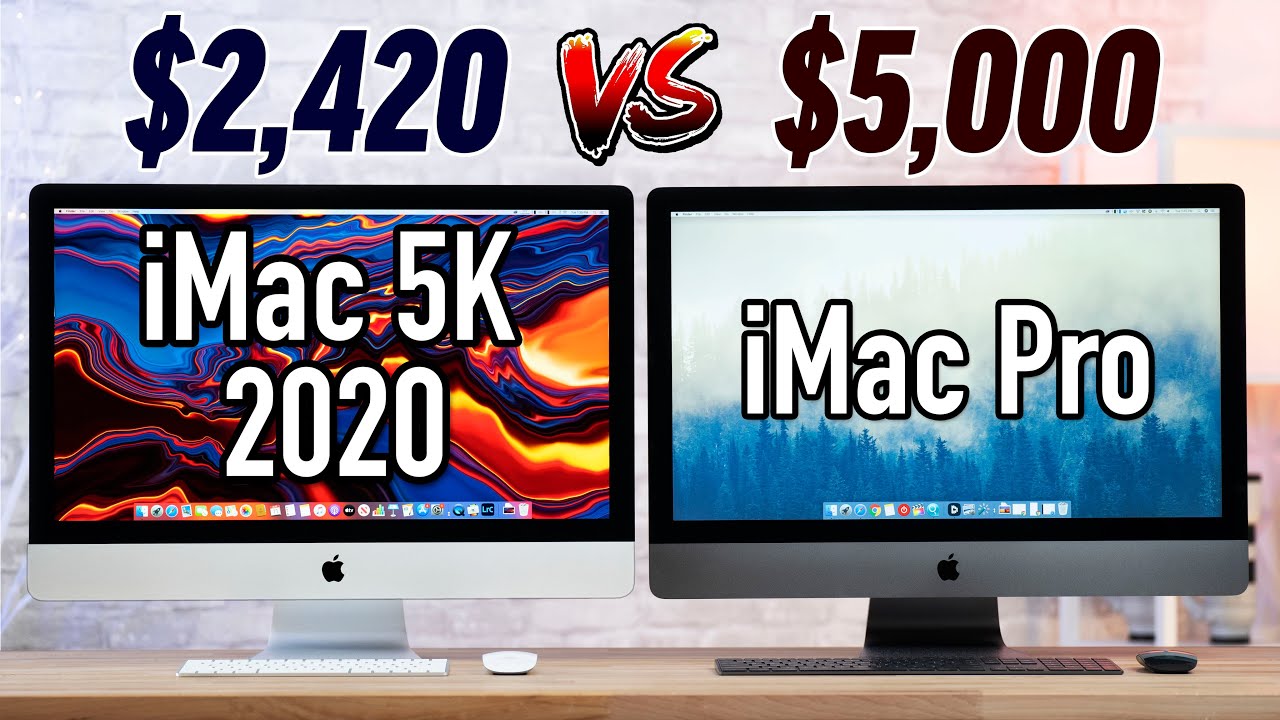 The 2020 5K iMac ($2420) OUTPERFORMS the $5000 iMac Pro! - YouTube
