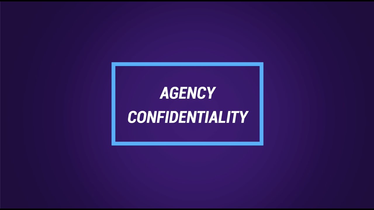 Agency Confidentiality (Part 1) in American Sign Language (ASL ...