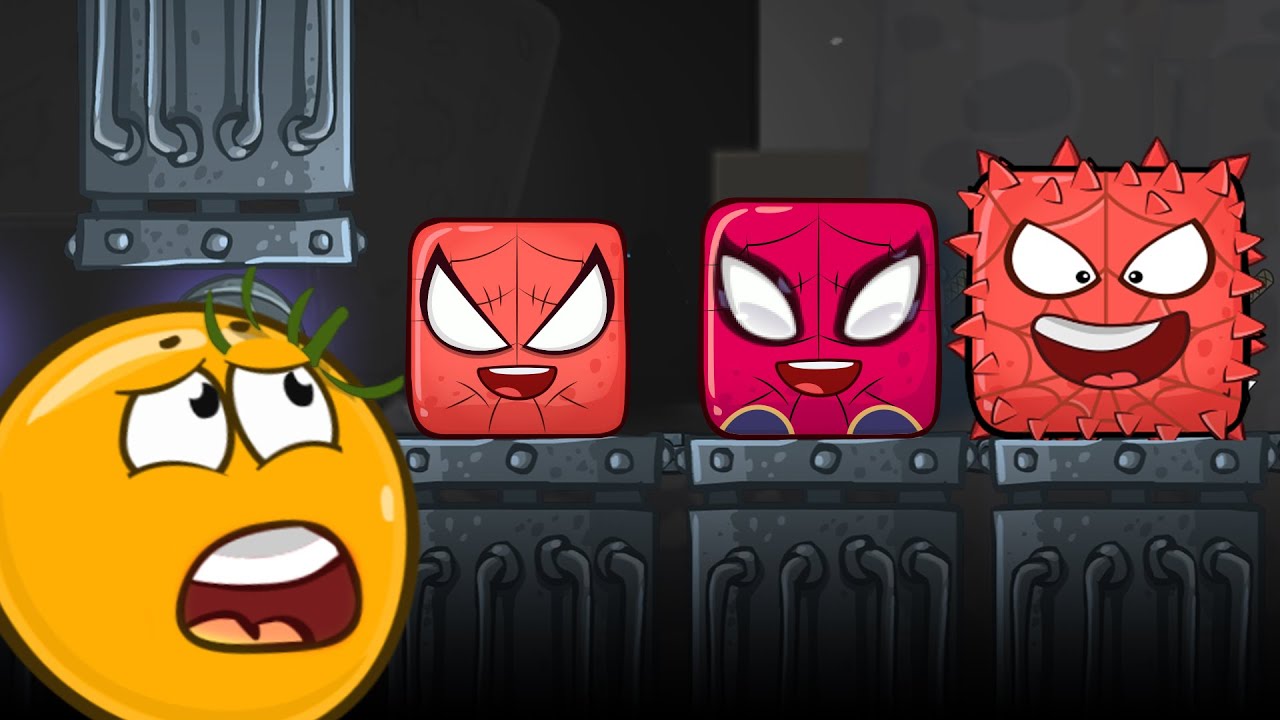 Red Ball 4 Update New Boss | Red Ball Friends Vs All Boss (5 Spider-Man ...
