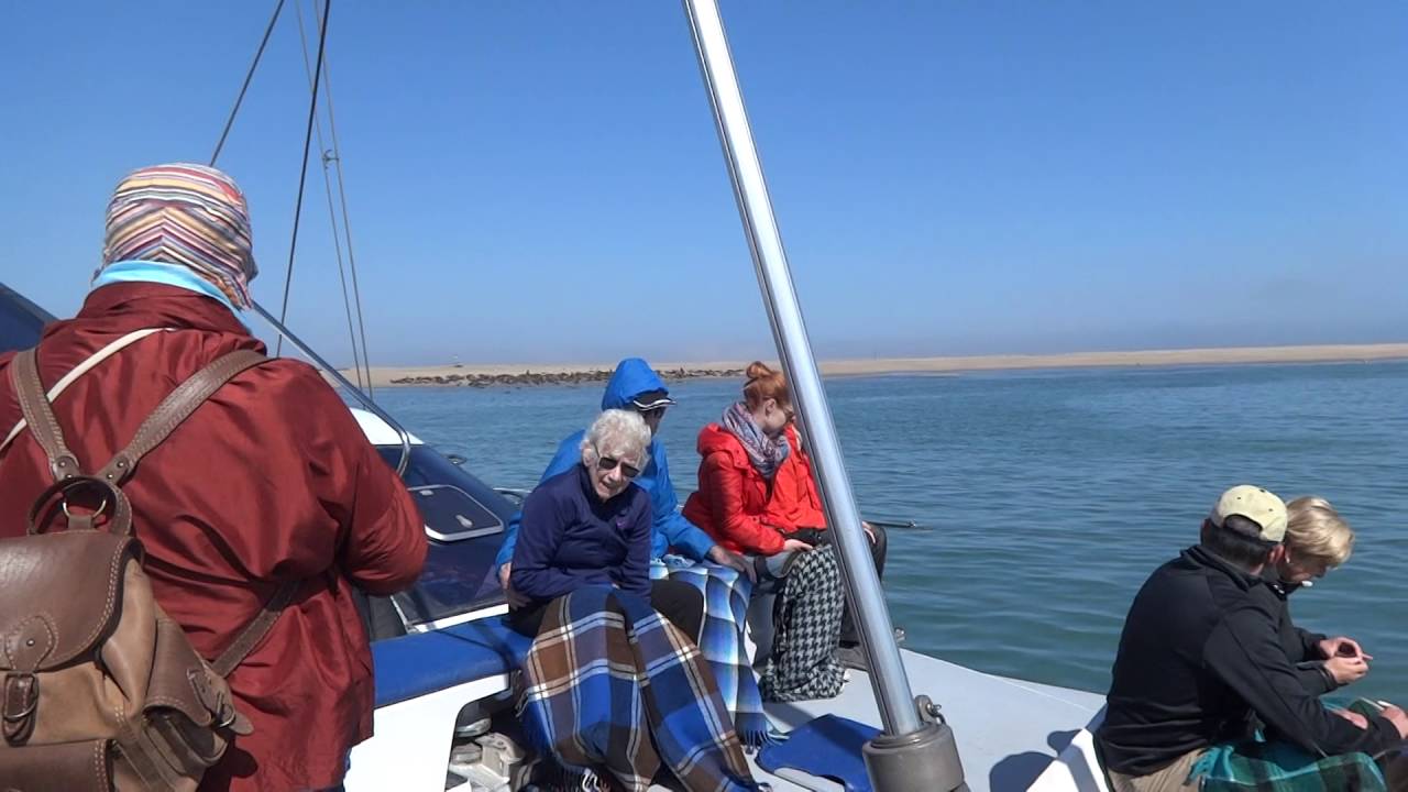 Catamaran Cruise in Walvis Bay 8, Namibia 2016 - YouTube