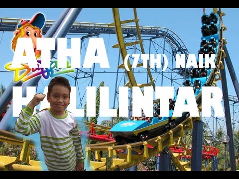 Atha Naik Wahana Halilintar Dufan - YouTube