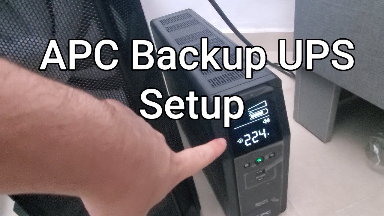 You need a UPS: APC Back UPS Pro BR 1600VA Unboxing and Setup - YouTube