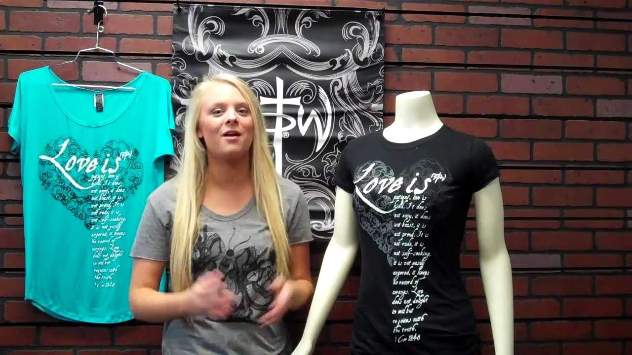 Womens Christian T-shirt - NOTW.com - NOTW Girls Love Is Tee - YouTube