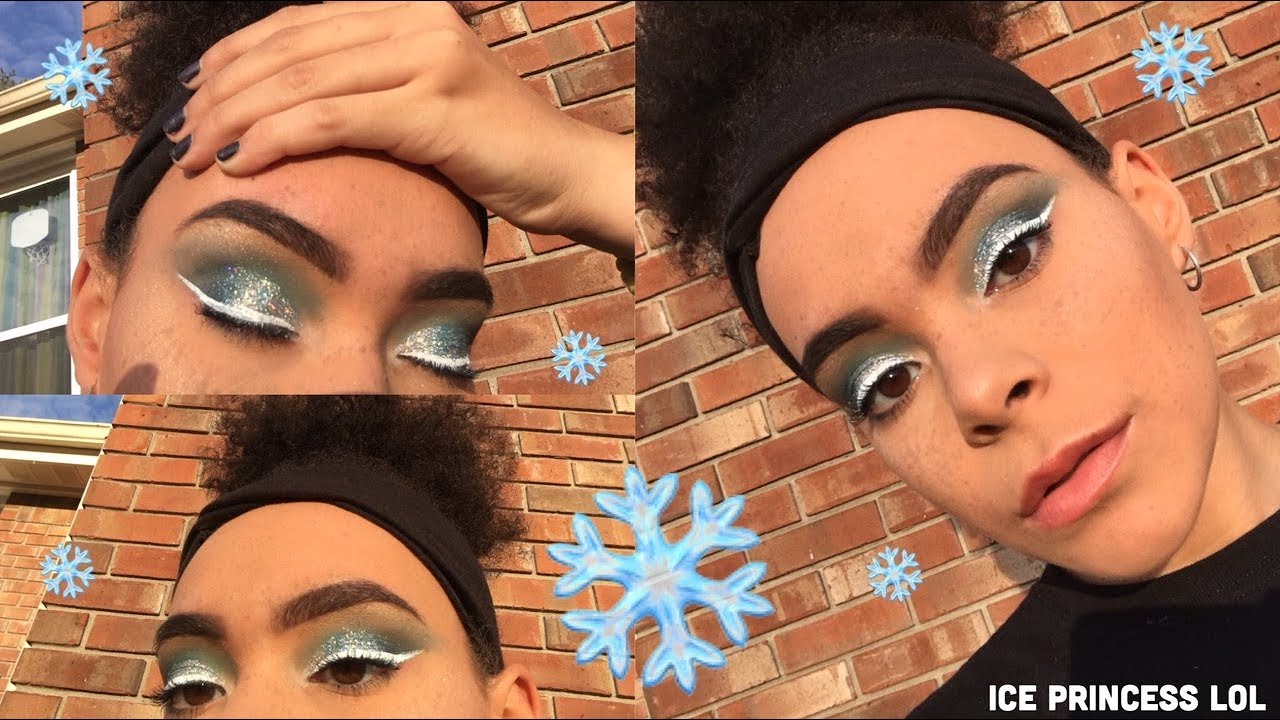 SNOWFLAKE eyeshadow tutorial :) - YouTube