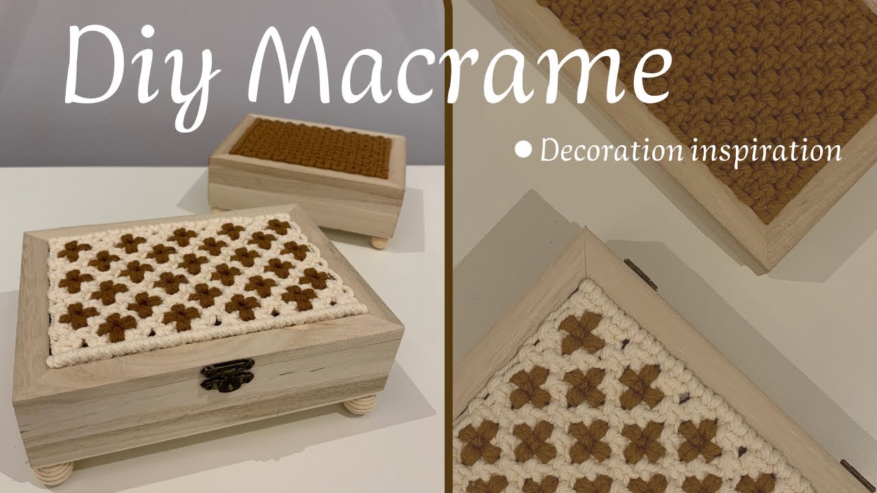 Customizando Caixa de Joias com Macramê | DIY Jewelry Box Inspiration ...