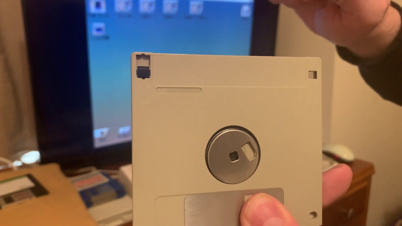 Using high density (HD) floppies on a standard amiga floppy drive - YouTube