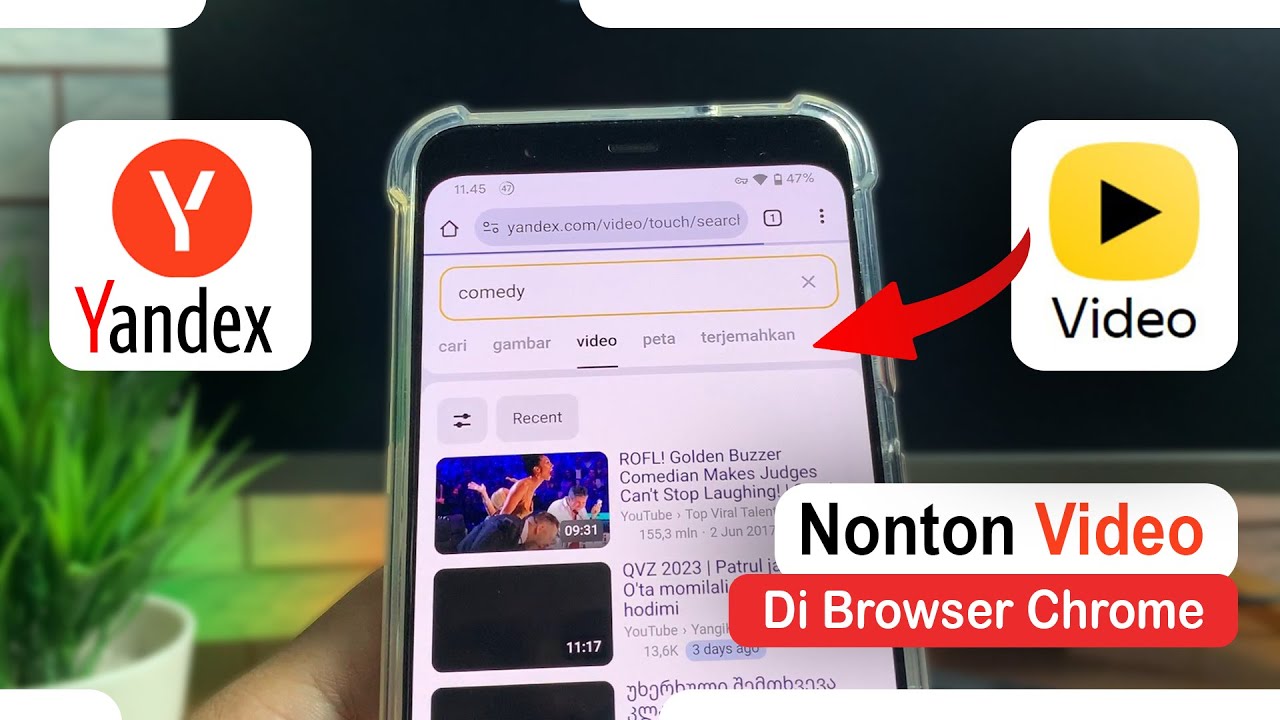 Cara Terbaru Nonton Video Di Yandex Pada Browser Chrome Android - YouTube
