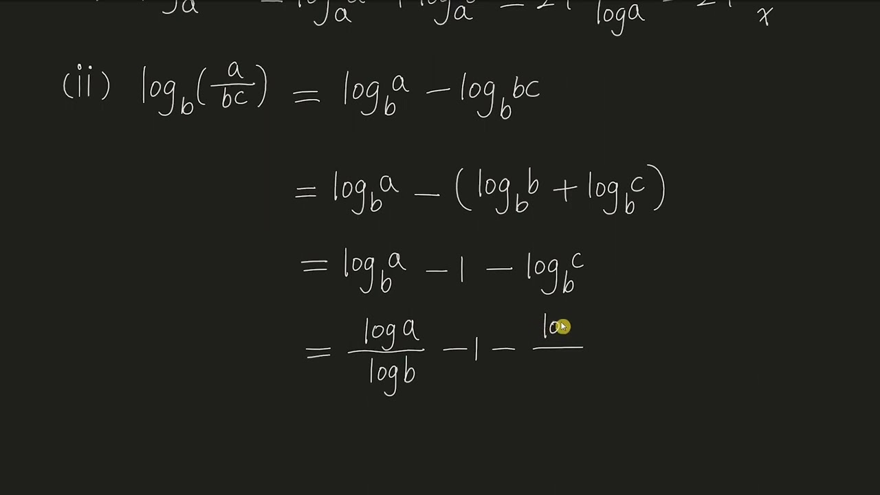 If X Loga Y Logb And Z Logc Express The Following In Terms Of X If X Loga Y Logb And Z Logc Express The Following In Terms Of X