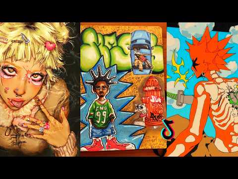 ART SKETCHBOOK 📖🎨 TIKTOK compilation #128