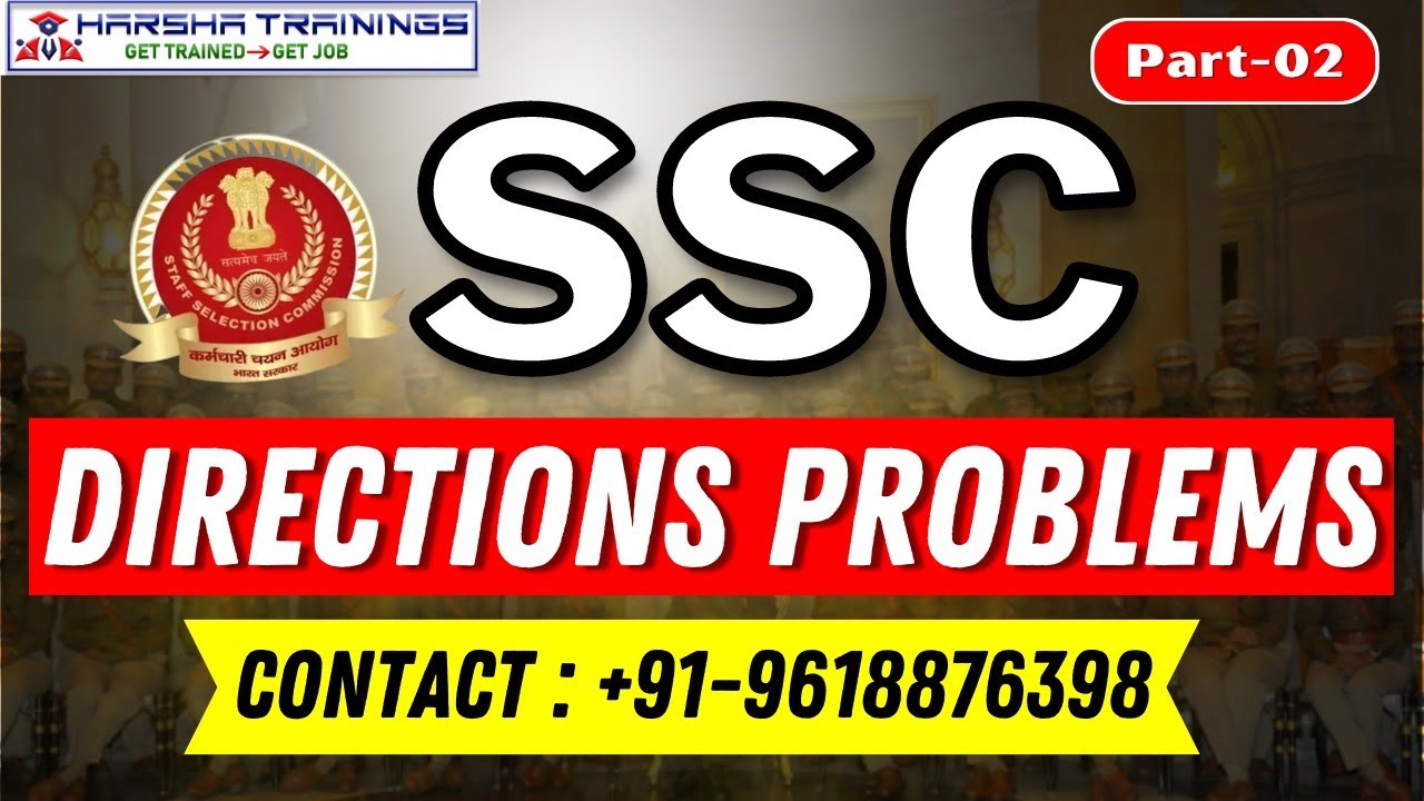SSC MTS | Directions Problems Part 02 | RRB-NTPC | SSC- CGL / CHSL| BANK PO/CLERK TRICKS - YouTube