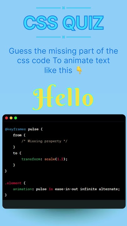 CSS QUIZ. #html #css #quiz - YouTube