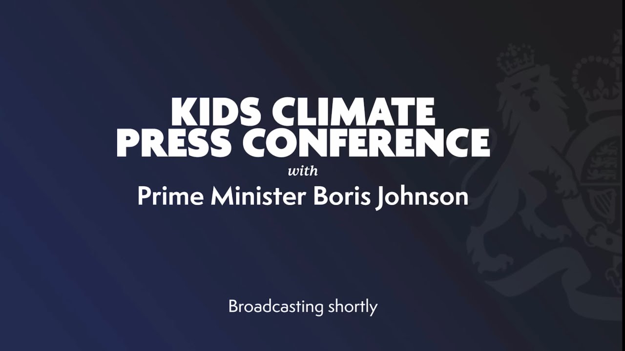 Boris Johnson’s Kids Climate Press Conference at 10 Downing St - YouTube