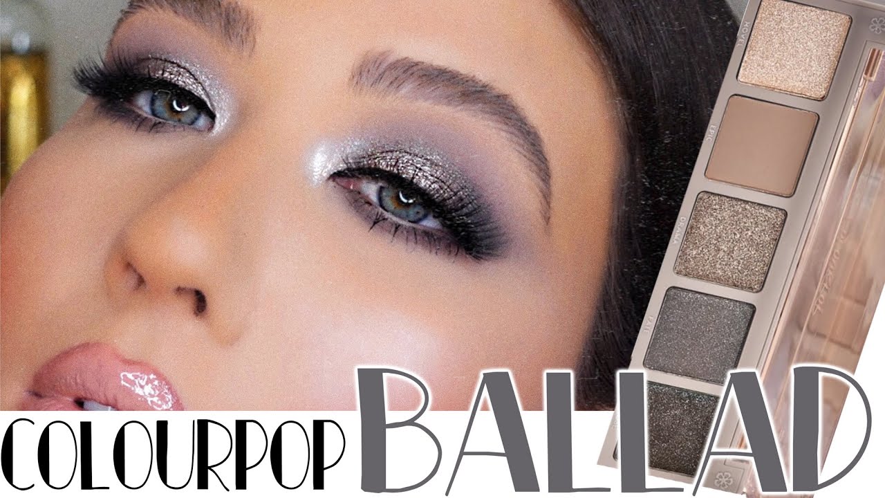 COLOURPOP "BALLAD" MINI PALETTE || TUTORIAL & FIRST IMPRESSIONS - YouTube