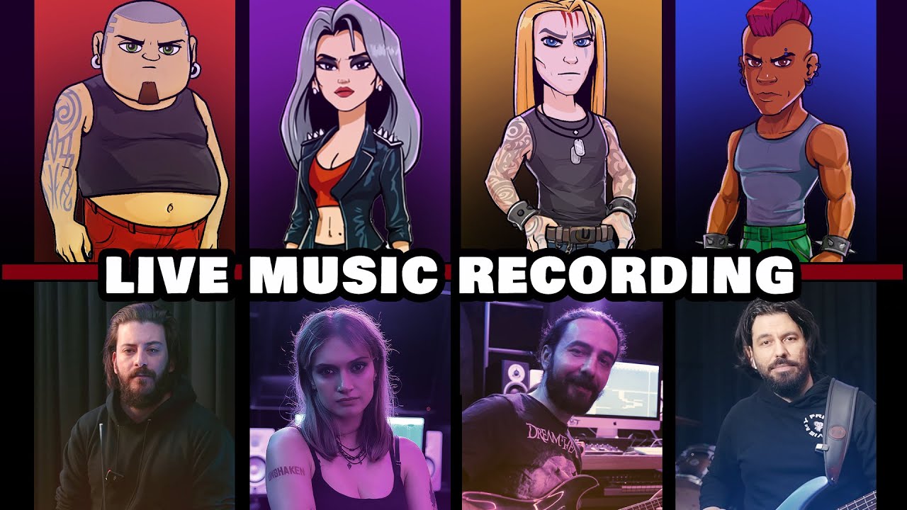 Live Metal Music Recording for an Indie Game?! - YouTube