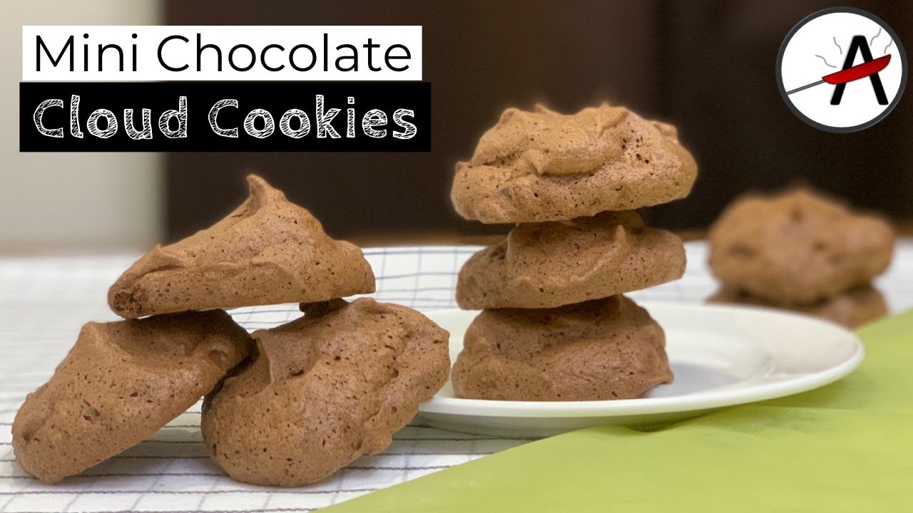 5-ingredient Mini Chocolate Cloud Cookies | Flourless Chocolate Cookies Recipe | Light Cookies ...