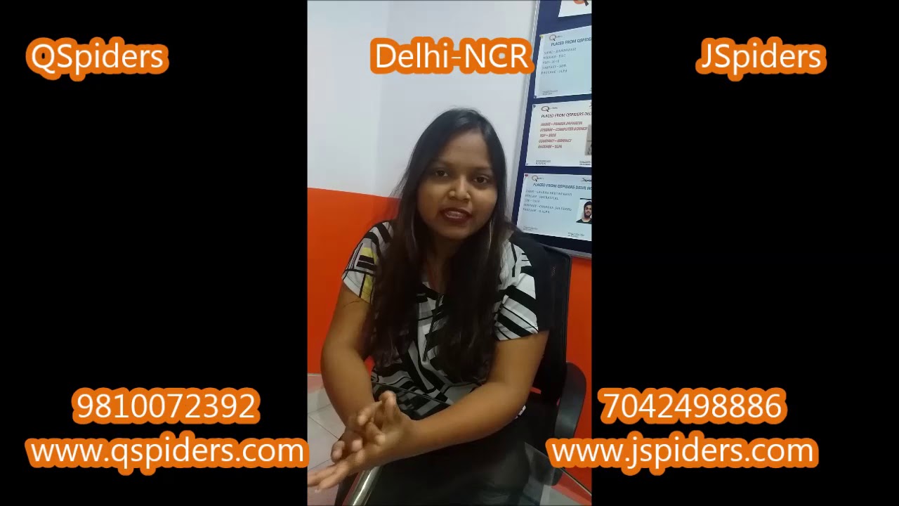 Urmila Kumari @QSpiders @JSpiders Delhi NCR Noida - YouTube