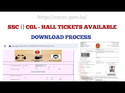 SSC / CGLE EXAMINATION || Download Admit Card @ sscsr.gov.in // Check e ...
