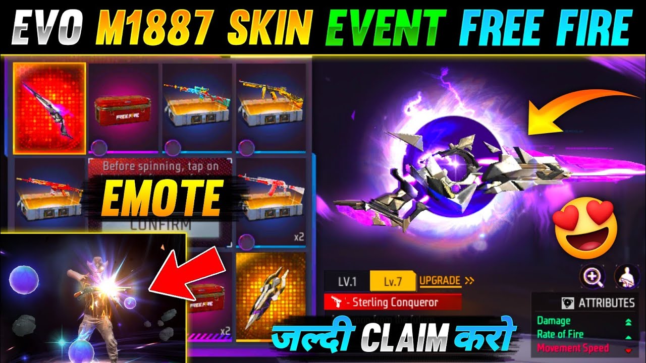 NEW EVO M1887 SKIN FREE FIRE 🔥| NEXT EVO M1887 GUNSKIN | EVO M1887 SKIN ...