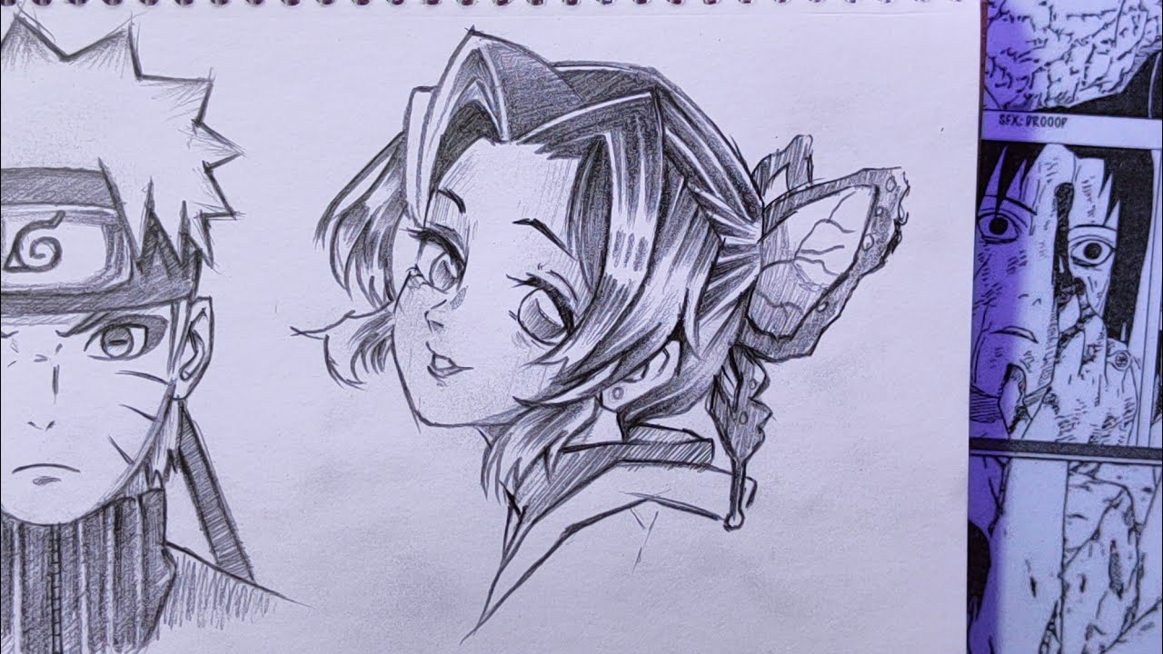 Shinobu Kochou speed drawing | how to draw Shinobu - demon slayer - YouTube