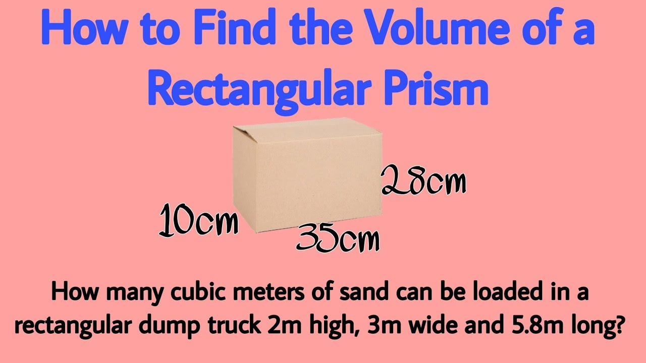 Volume Of A Rectangular Prism YouTube Volume Of A Rectangular Prism YouTube