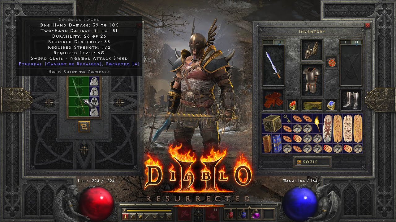 Rerolling an Oath for higher Enhanced Damage | Diablo 2: Resurrected ...
