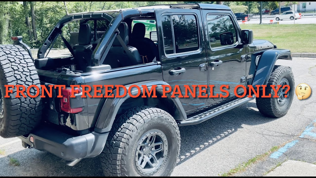 JEEP WRANGLER FRONT FREEDOM PANELS ONLY? #jeep #jeepwrangler #rubicon # ...