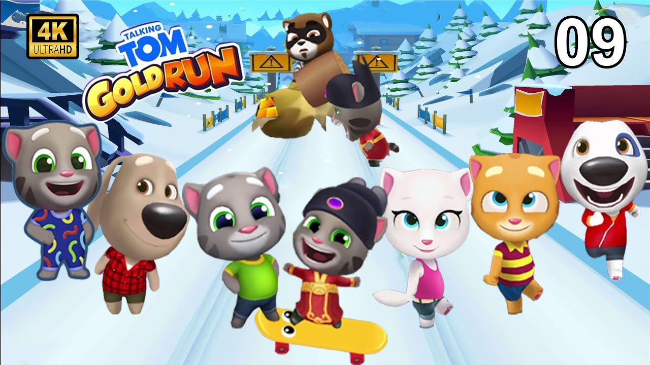 Talking Tom Gold Run Update Gameplay / Walkthrough 4K Part 09 (FHD ...