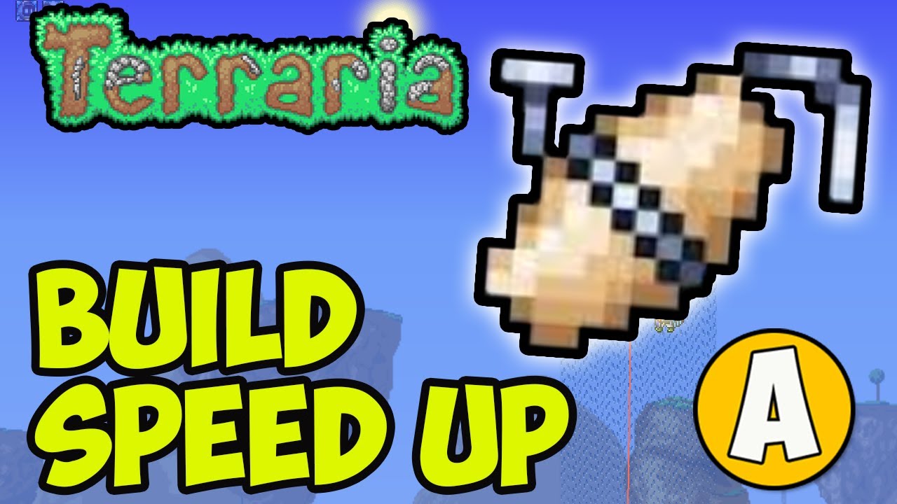 Terraria how to SPEED UP WALL BUILD | Terraria how to get Portable ...