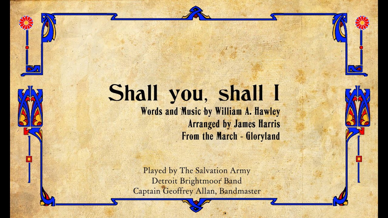 Shall you, shall I - YouTube