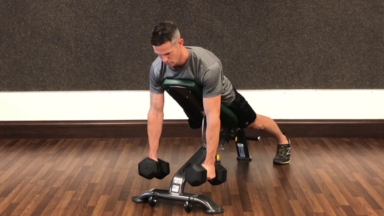Chest Supported Double Arm Row - YouTube