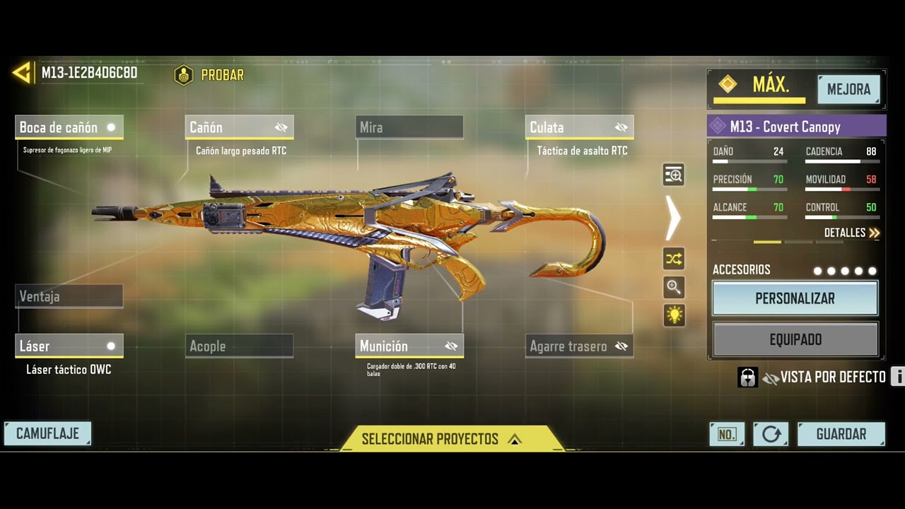 Clase de la M13 de cod mobile #codm #cod #codmobile - YouTube