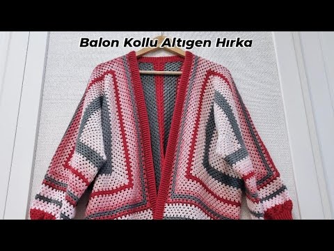 Balon Kol Altıgen #hırka Yapılışı ❤️ #knitting #crochet #örgü #stitch #shorts #sweet #pattern #diy